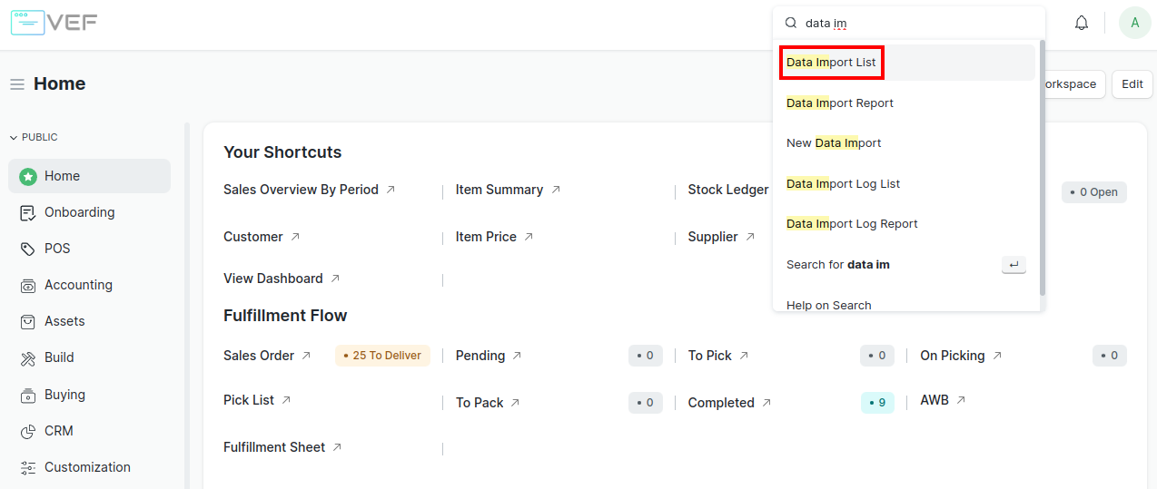 Data Import Tool (Alat Impor Data)