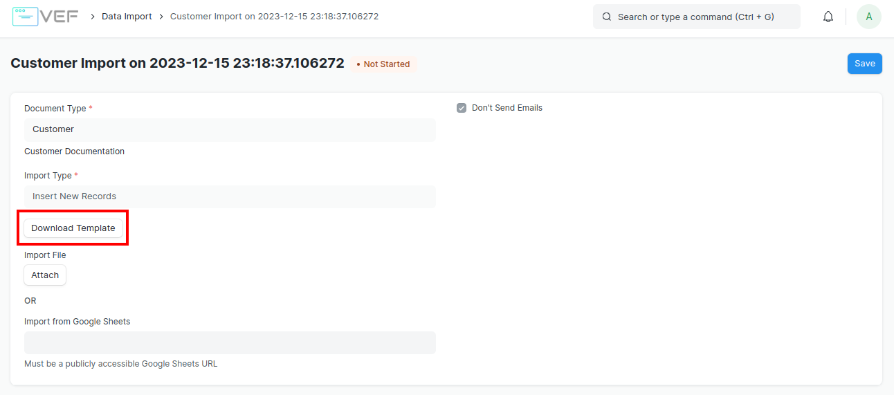 Data Import Tool (Alat Impor Data)